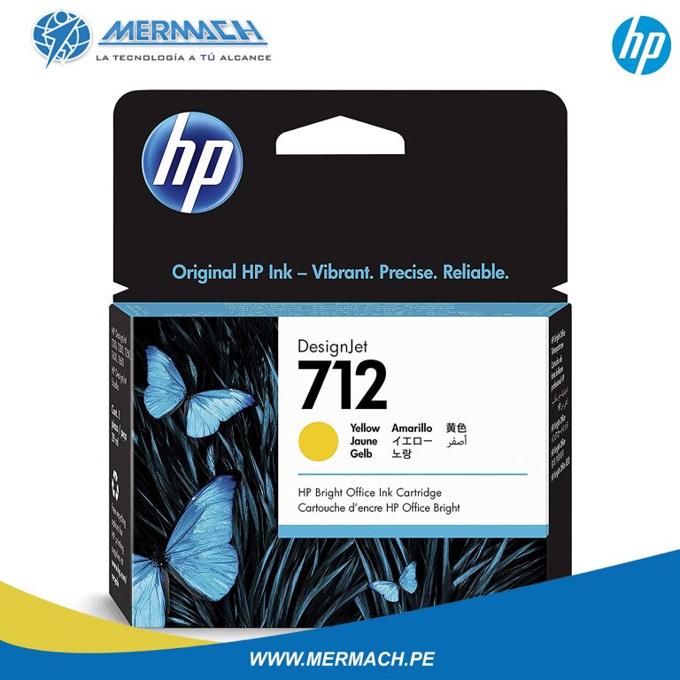 TINTA HP 712 3ED69A YELLOW 29ML DESIGNJET T230/T250/T630/T650